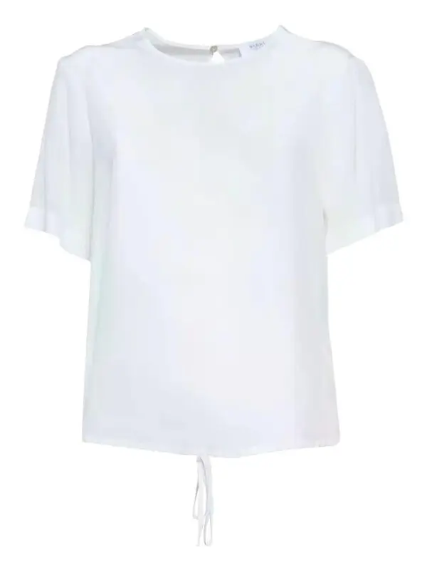 BARBA NAPOLI Drawstring-hem T-shirt - White