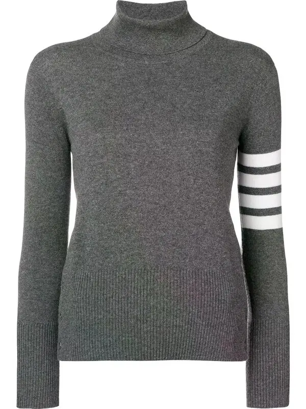 Thom Browne Roll Neck Jumper - Grey