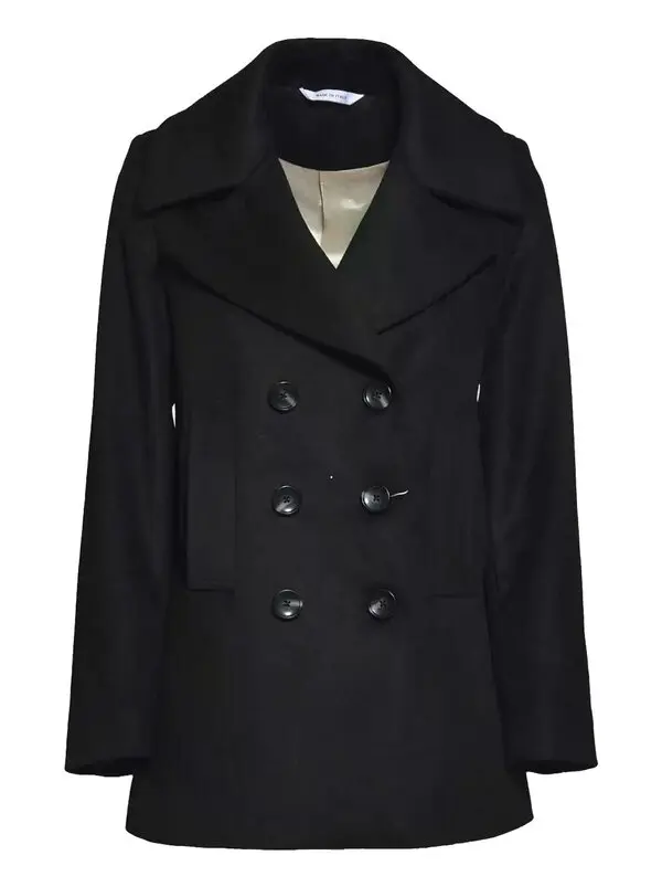 MAISON R&C PARIS Double-breasted Coat - Black