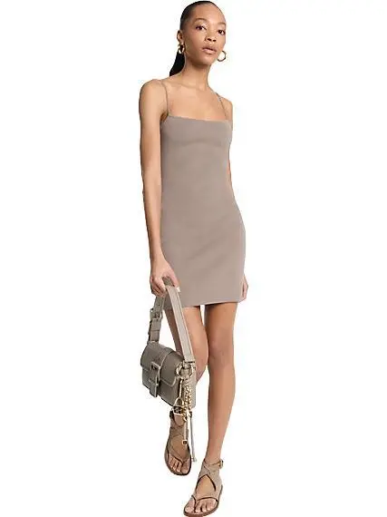 Michael Kors Stretch Knit Cami Dress - Brown