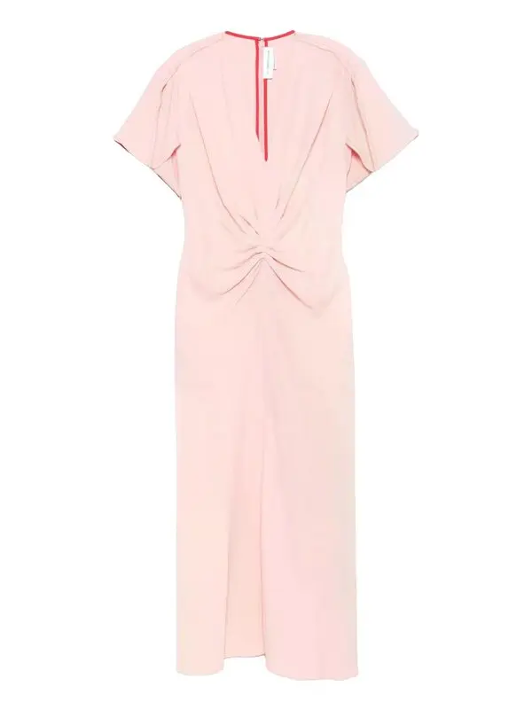 Victoria Beckham Gathered Mid-length Dress - Pink