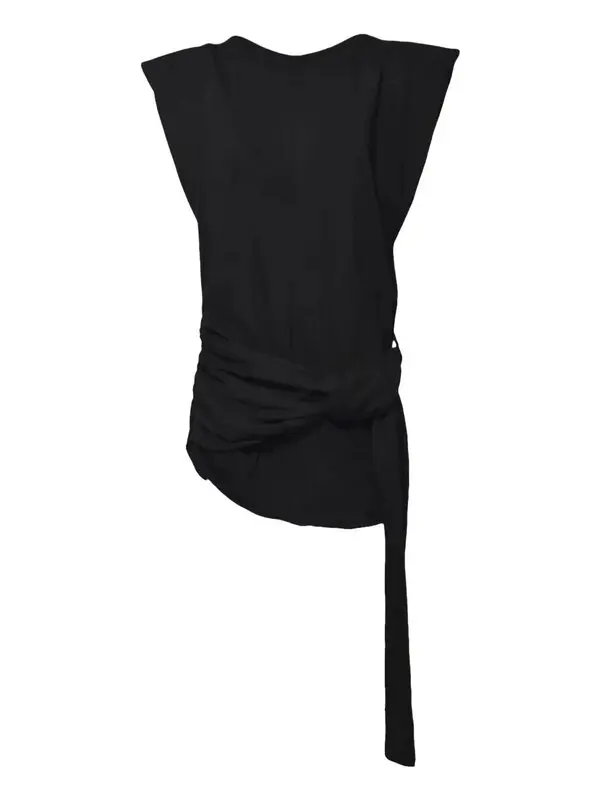 NINEMINUTES Ruched Top - Black