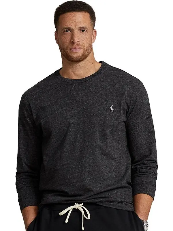 Ralph Lauren Jersey Long-sleeve T-shirt - Black Marl Heather