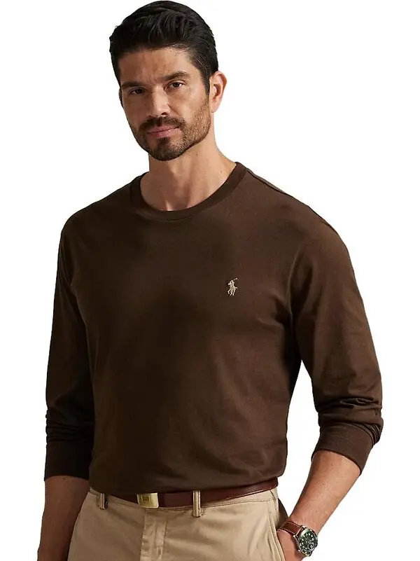 Ralph Lauren Jersey Long-sleeve T-shirt - Nutmeg Brown