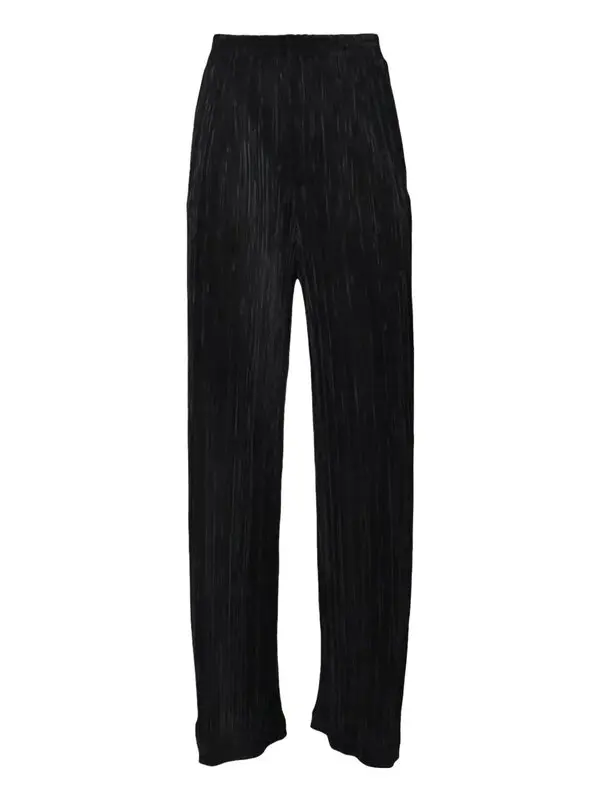 SOLOTRE Pleated Trousers - Black