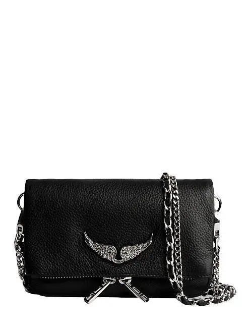 Zadig&Voltaire Rock Nano Leather Clutch - Black