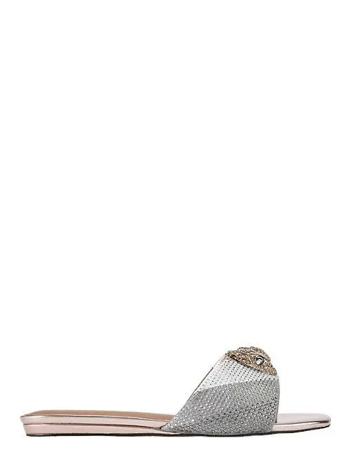 Kurt Geiger Kensington Woven Sandals - Metal Comb