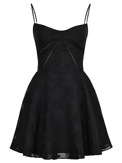 House Of Cb Woven Mini Dress - Black