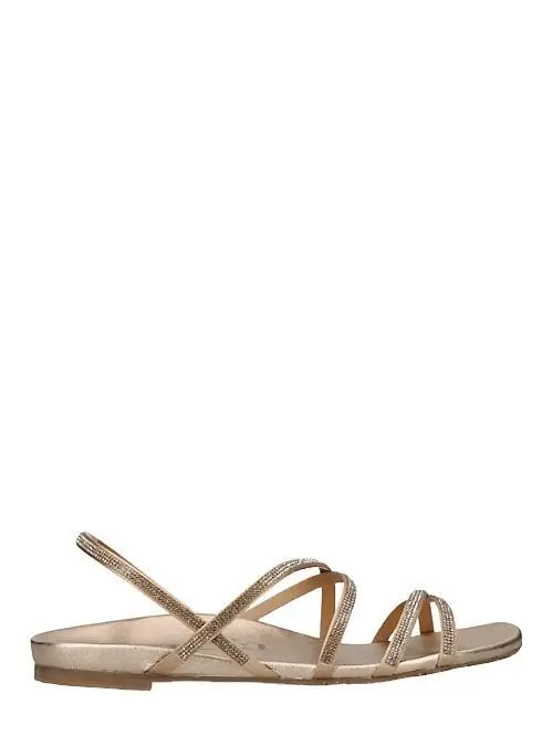 PEDRO GARCIA Bera Crystal-embellished Leather Sandals - Pale Pink