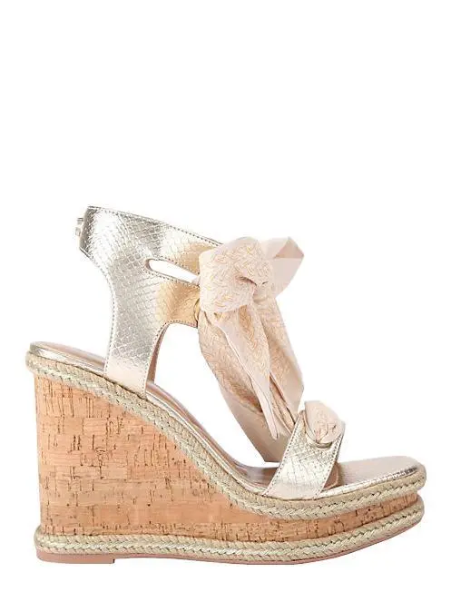 Carvela Sorrento Faux-leather Wedges - Gold