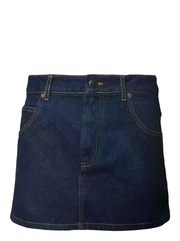 CHARLES JEFFREY Denim Mini Skirt - Blue