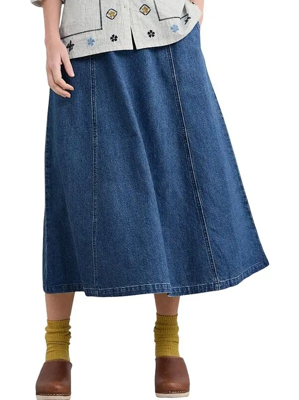 SEASALT CORNWALL A-line Skirt - Medium Blue