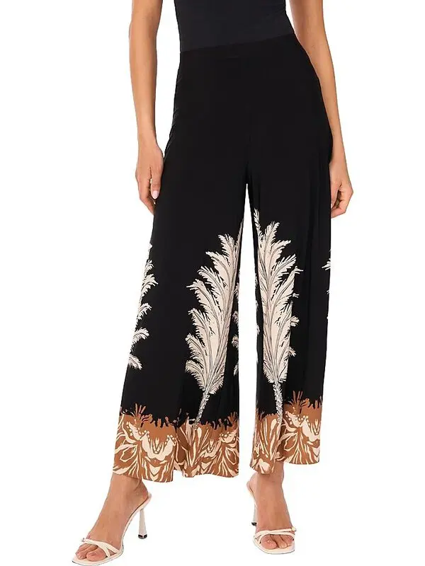Vince Camuto Wide Leg Pull-on Pants - Rich Black