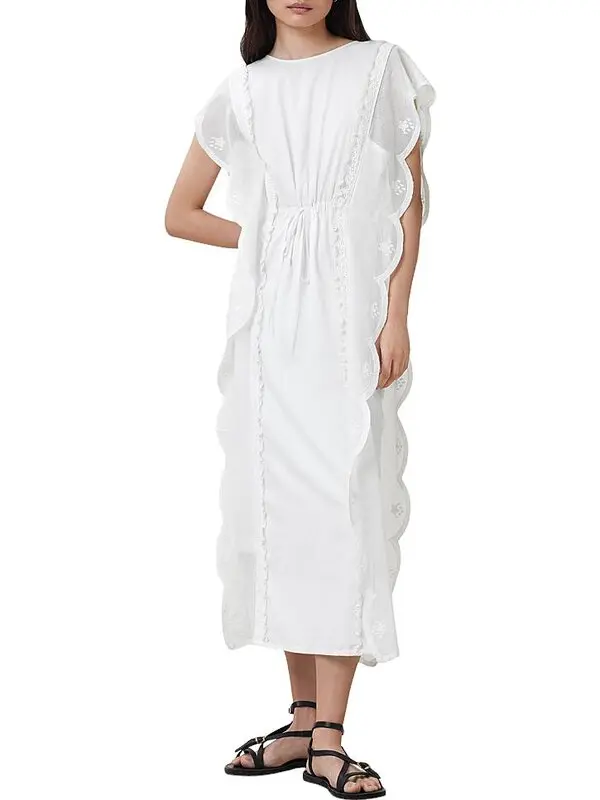 ALLSAINTS Ola Midi Dress - Off White