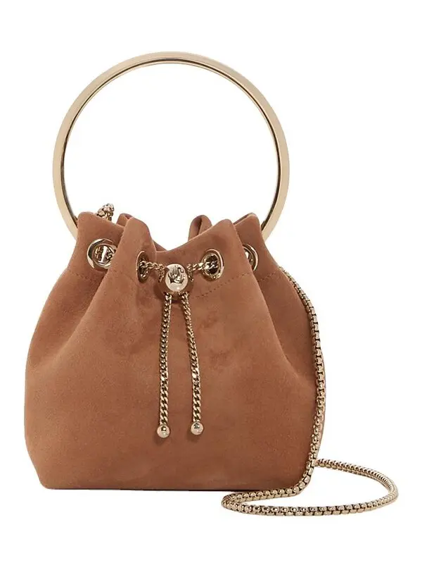 JIMMY CHOO Bon Bon Top Handle Bag - Toffee/light Gold