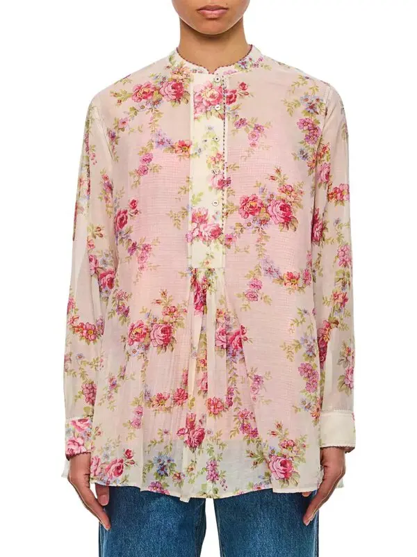 Pero Floral-print Blouse - Neutrals