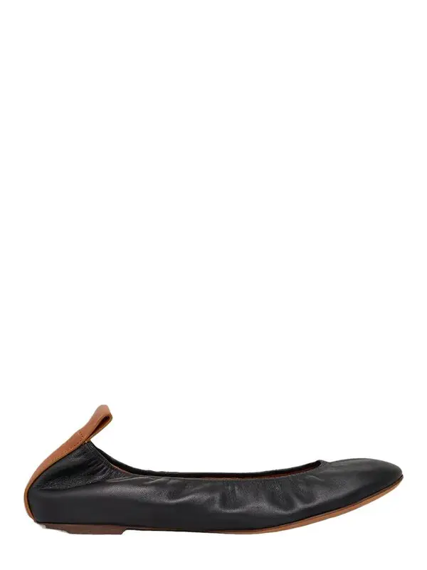 LANVIN Leather Ballet Flats - Black