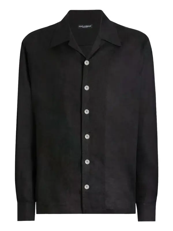 Dolce & Gabbana Linen Shirt - Black