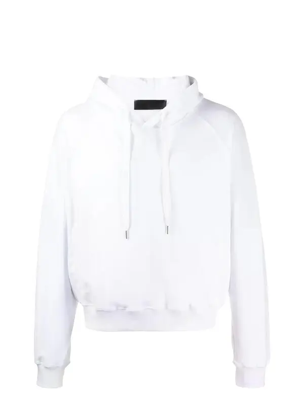 HAIDER ACKERMANN Embroidered Back Logo Hoodie - White