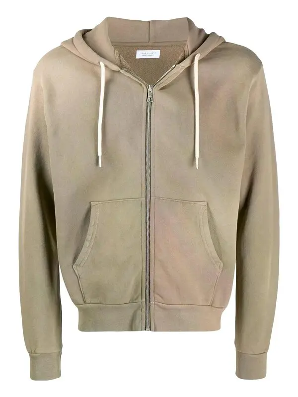 John Elliott Zipped Hooded Jacket - Green