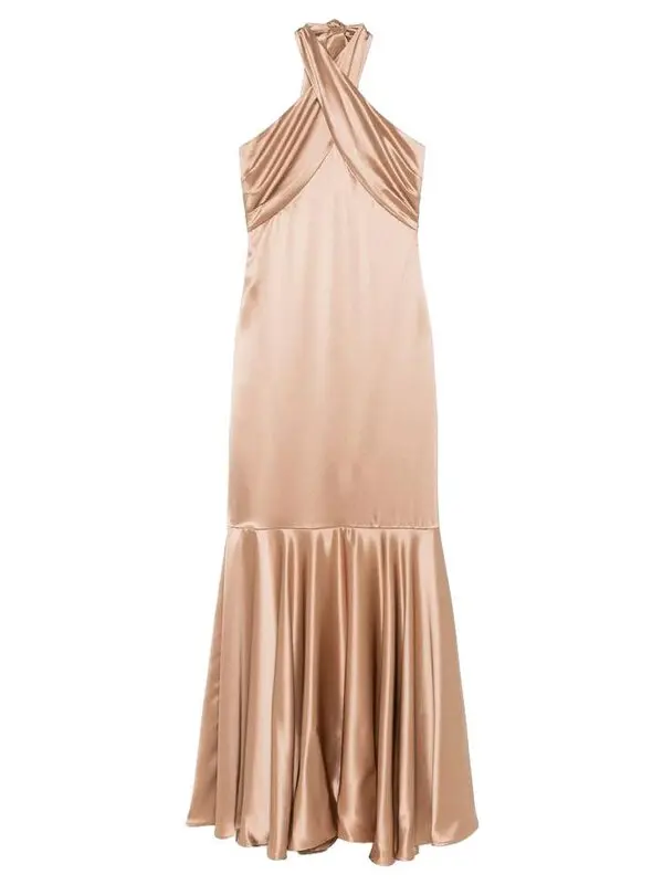 MALINA Alena Tan Dress - Beige