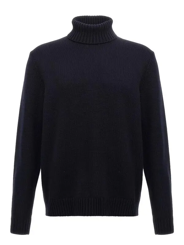 ZANONE High Neck Sweater - Blue