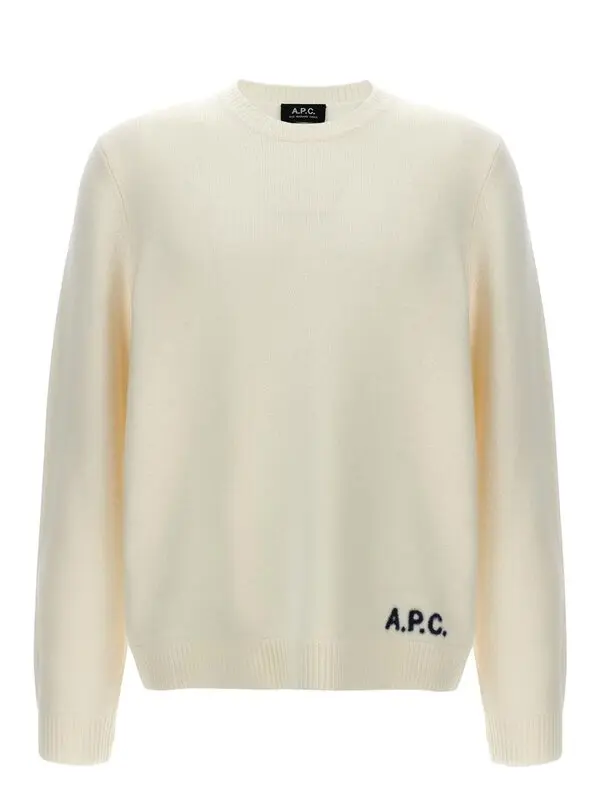 A.p.c. Edward Virgin Wool Sweater - White