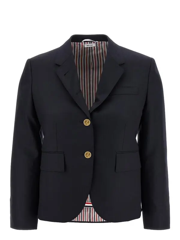 Thom Browne Single-breasted Wool Blazer - Blue