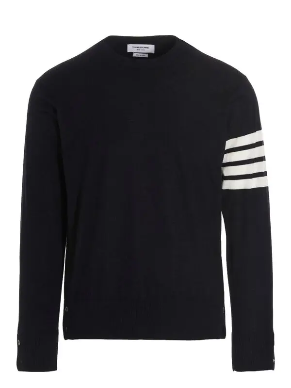 Thom Browne 4-bar Merino Wool Sweater - Blue