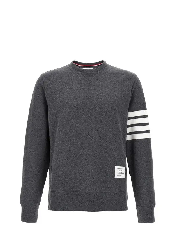 Thom Browne Classic Loopback 4-bar Sweatshirt - Gray