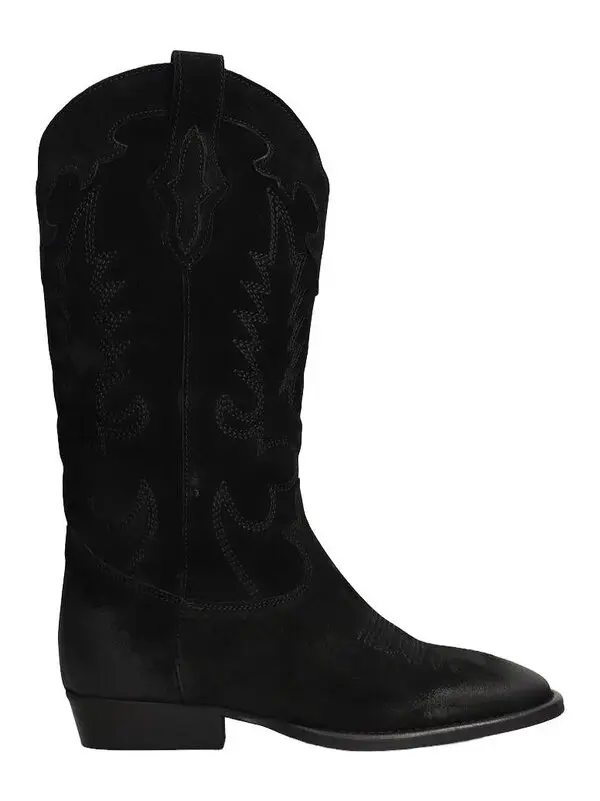 GISEL MOIRE Guatemala Boots - Black