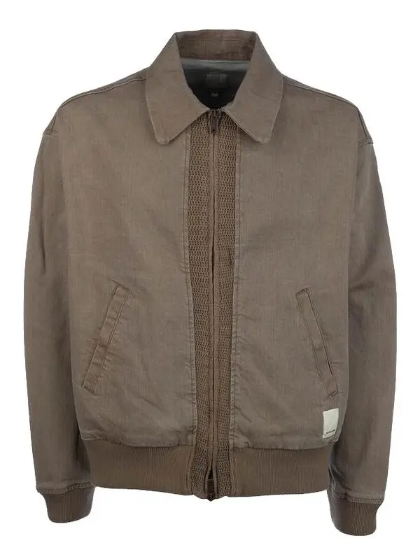 Emporio Armani Cotton Blouson Jacket - Brown