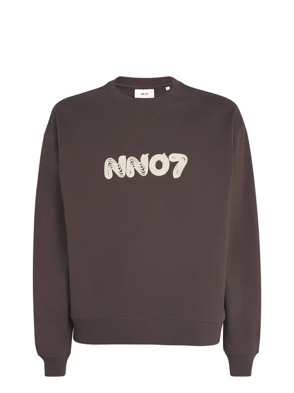 Nn07 Organic Cotton David Sweatshirt - Brown