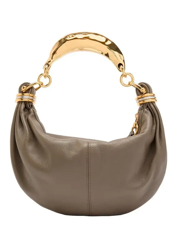 Chloé Leather Top Handle Bag - Grey