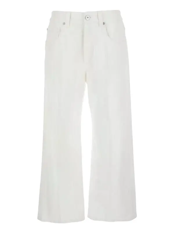 Brunello Cucinelli Logo-patch Jeans - White