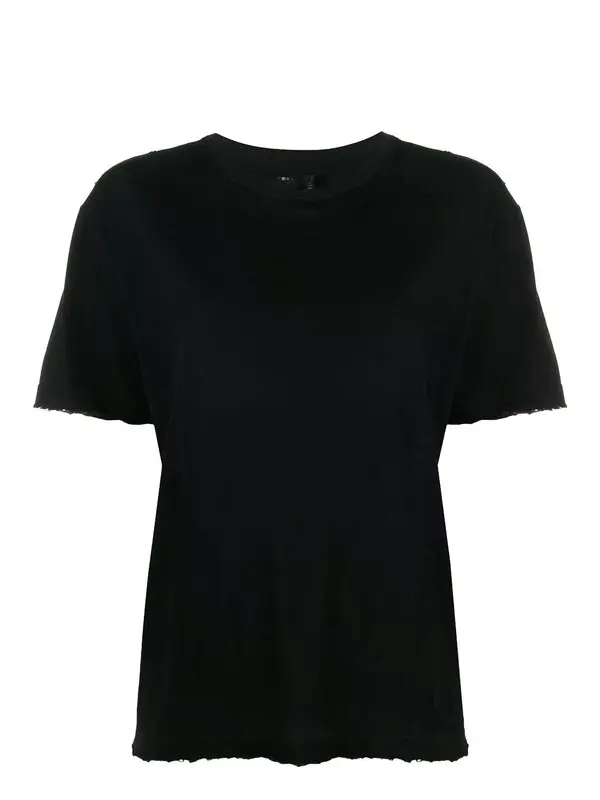 BEN TAVERNITI UNRAVEL PROJECT Basic Plain T-shirt - Black