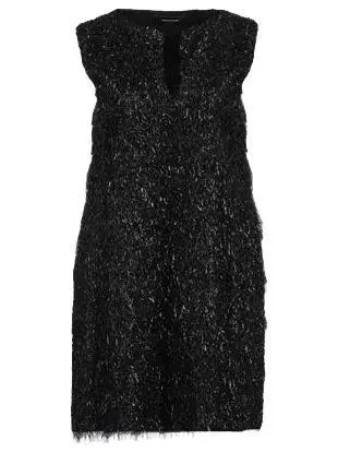 Fabiana Filippi Mini Flared Lamé Dress - Black