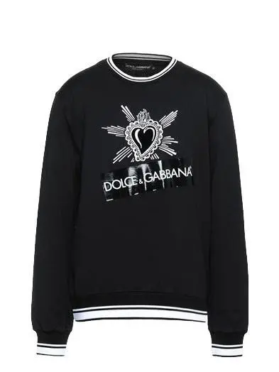 Dolce & Gabbana Cotton-elastane Fleece Sweatshirt - Black