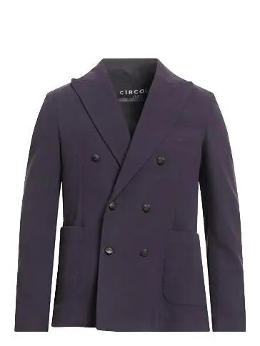CIRCOLO 1901 Double-breasted Fleece Blazer - Purple