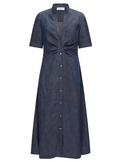 CALLAS MILANO Noor A-line Shirtdress - Indigo Blue