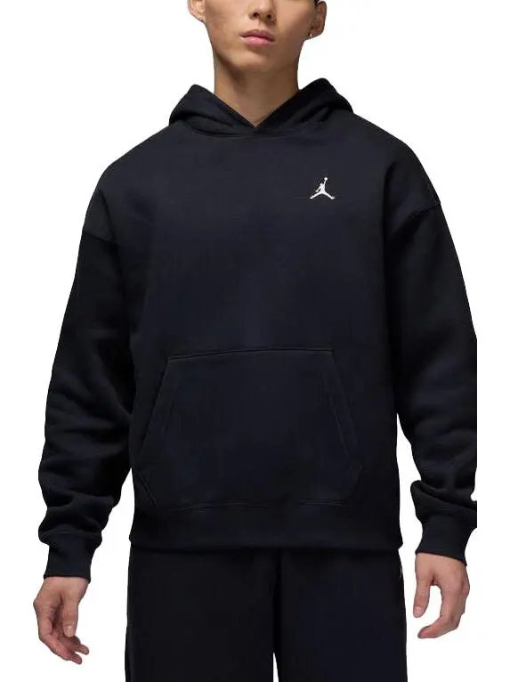 JORDAN Brooklyn Oversized French Terry Hoodie - Black/ Sail