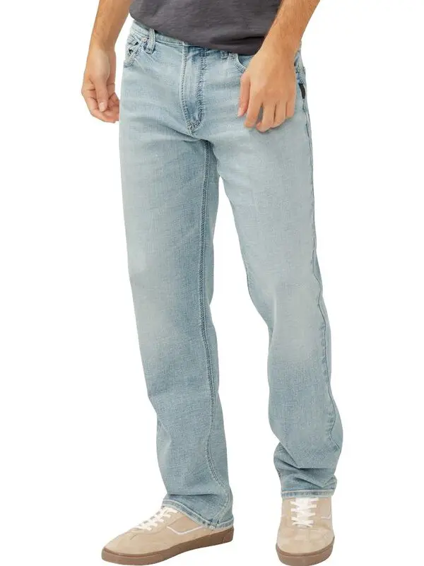 SILVER JEANS CO. Grayson Classic Straight Leg Jeans - Billy
