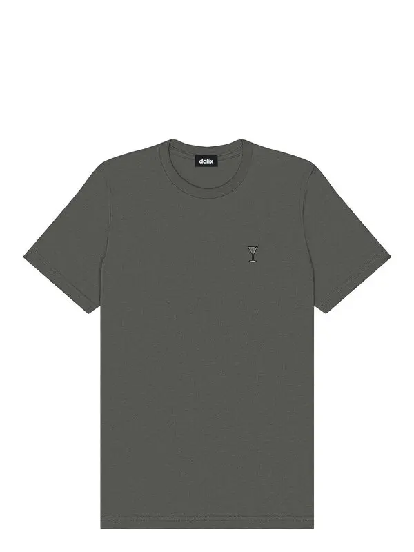 DALIX Martini Cotton Tee - Asphalt Gray