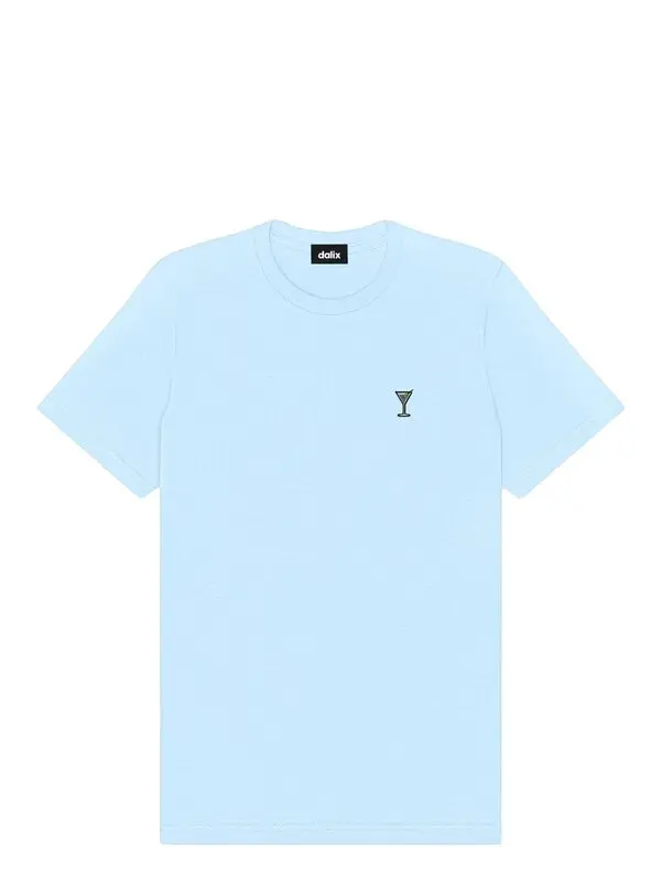 DALIX Martini Cotton Tee - Baby Blue