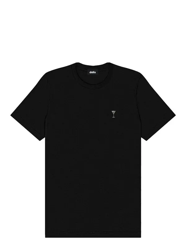 DALIX Martini Cotton Tee - Black