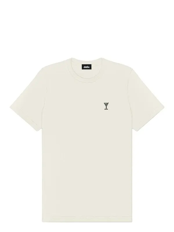 DALIX Martini Cotton Tee - Natural