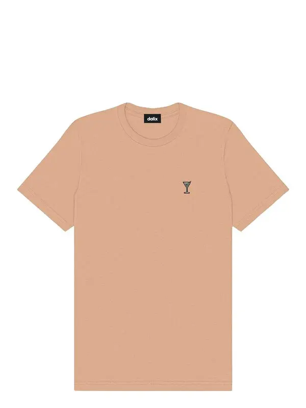 DALIX Martini Cotton Tee - Peach