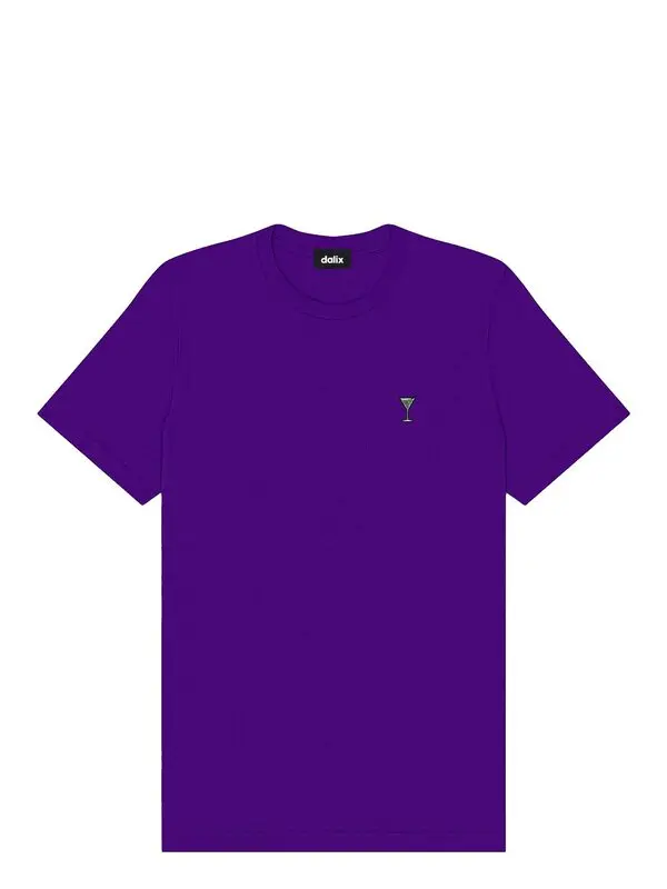 DALIX Martini Cotton Tee - Purple