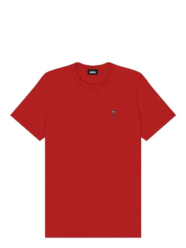 DALIX Martini Cotton Tee - Red