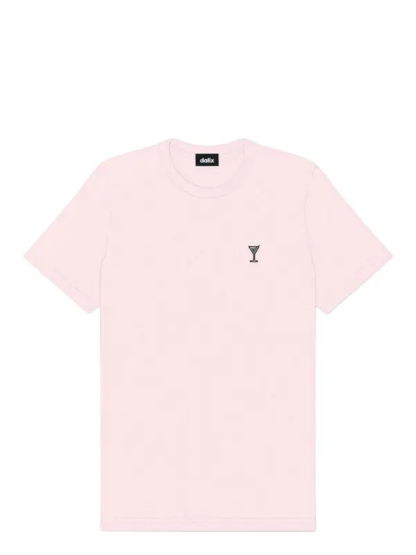 DALIX Martini Cotton Tee - Soft Pink